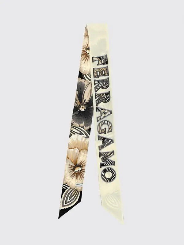 FERRAGAMO Neck Scarf - White