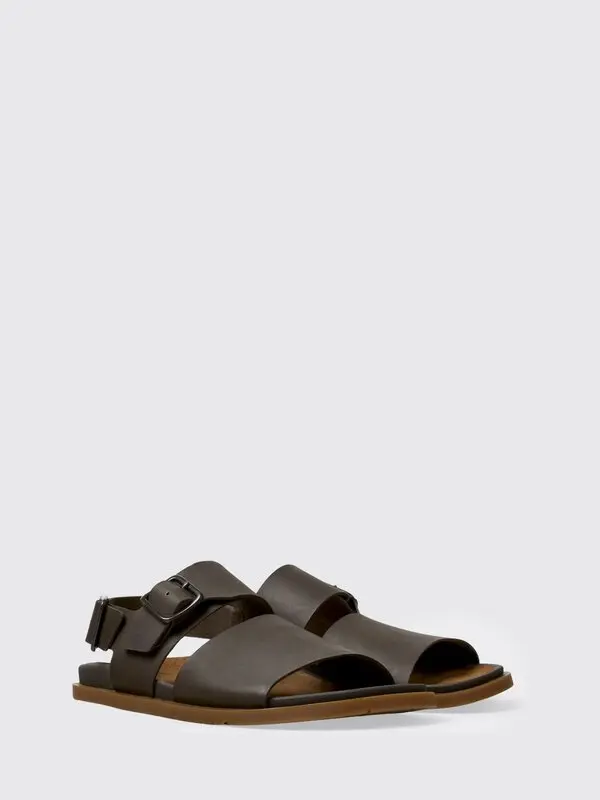 Camper Lluc Leather Slingback Sandals - Brown