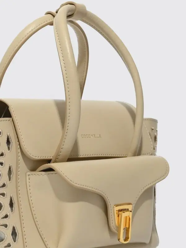 COCCINELLE Beat Double Leather Bag With Perforated Details
