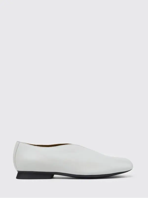 Camper Casi Myra Leather Ballerinas - Grey
