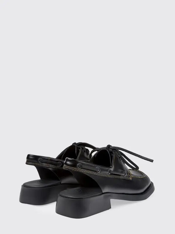 Camper Leather Slingback Loafers
