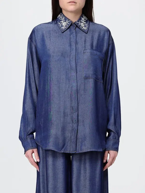 Liu Jo Embellished Collar Shirt