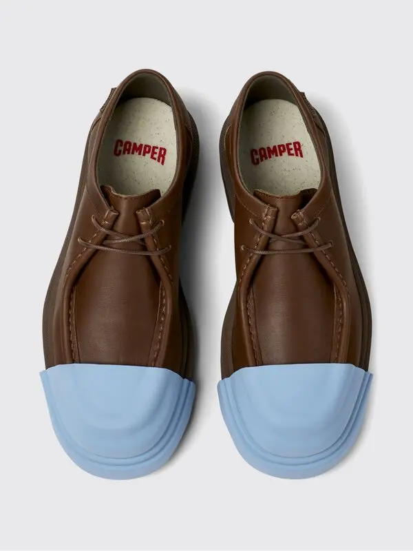 Camper Junction Leather Derby Shoes - Brown