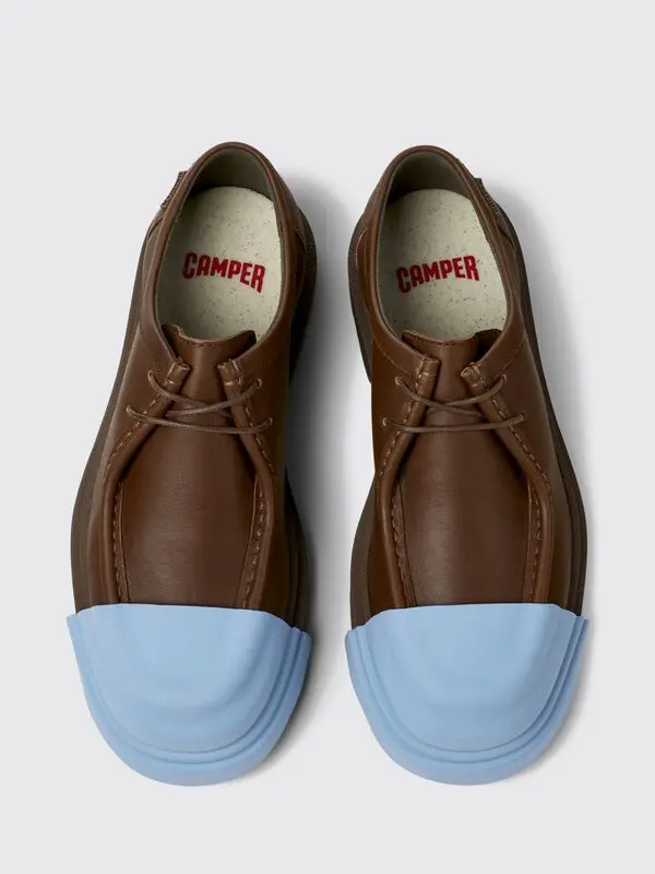 Camper Junction Leather Derby Shoes - Brown