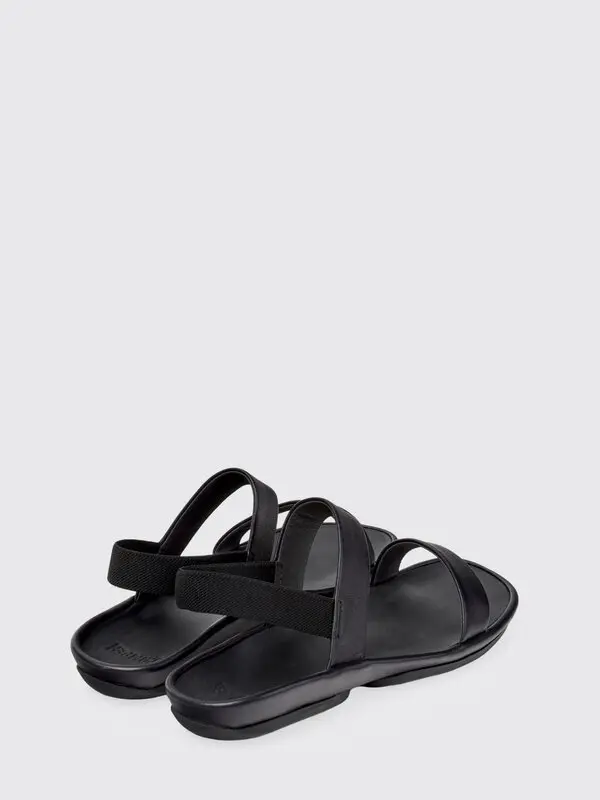 Camper Isla Leather Slingback Sandals - Black