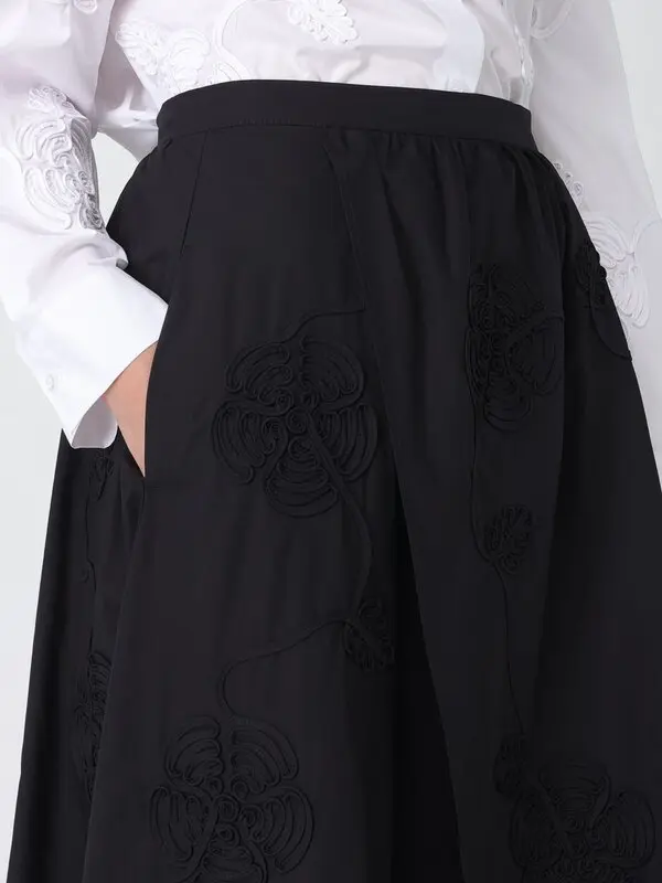 Liu Jo Embroidered Wrap Skirt - Black