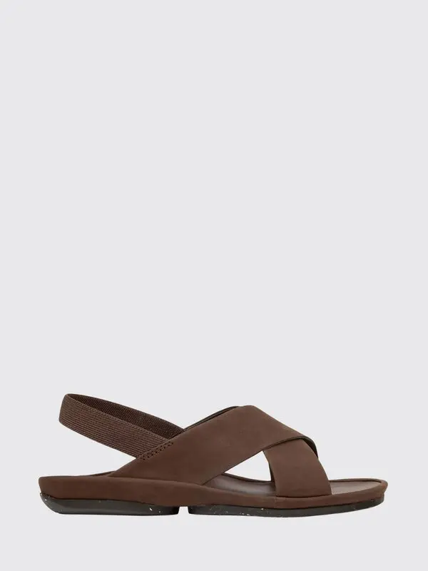 Camper Heeled Sandal - Brown