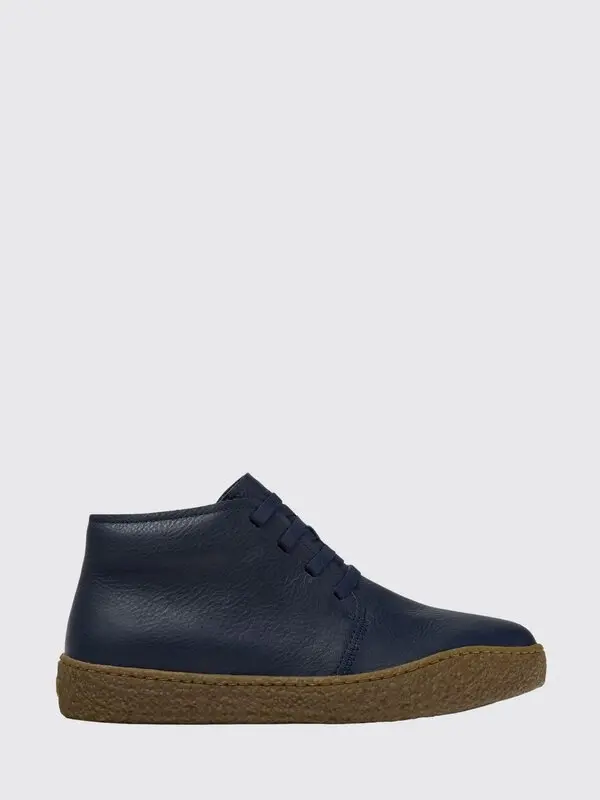 Camper Peu Terreno Leather Ankle Boots - Blue