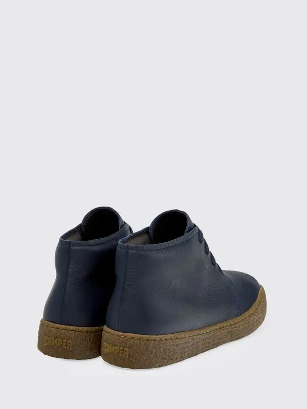 Camper Peu Terreno Leather Ankle Boots - Blue