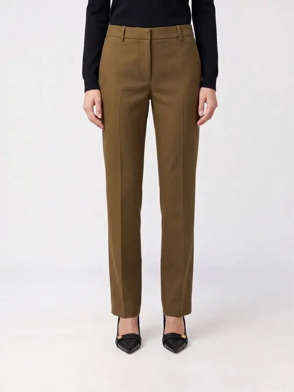 Burberry Slim Fit Wool Trousers