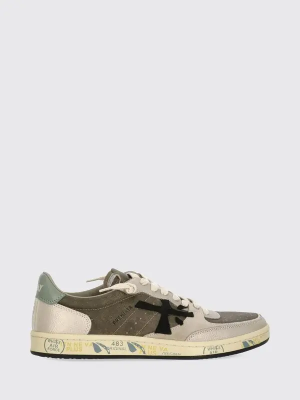 Premiata Clay Calfskin Leather Sneakers - Burnt