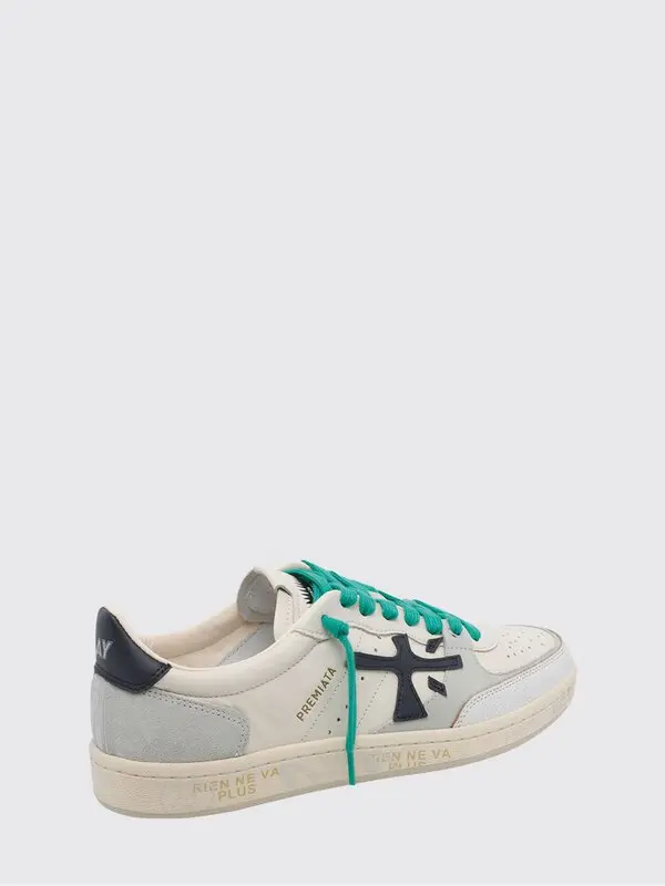 Premiata Clay Calfskin Leather Sneakers