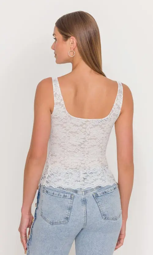 Generation Love Lace Tank - White