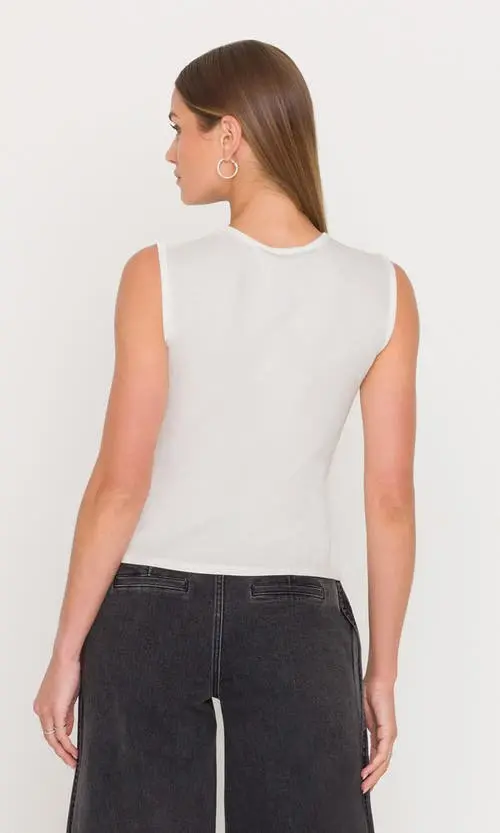 Generation Love Trina 3d Lace Sleeveless Top - White