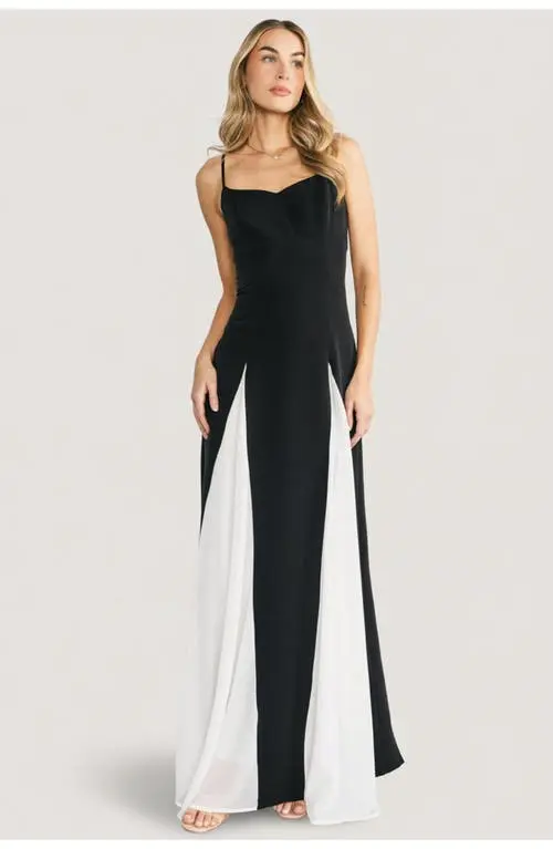 BALTIC BØRN Adela Maxi Dress - Black And White