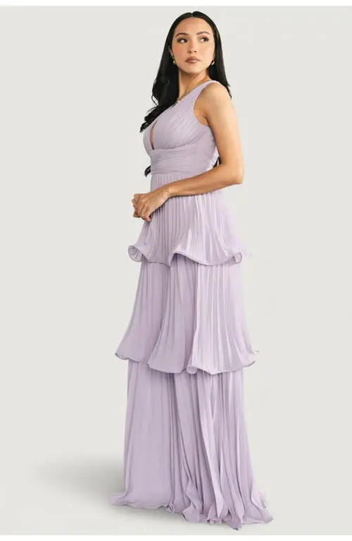 BALTIC BØRN Saphira Tiered Pleated Maxi Dress