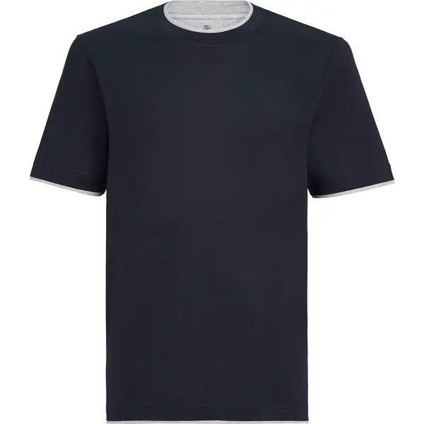 Brunello Cucinelli Lightweight Jersey T-shirt - Cobalt