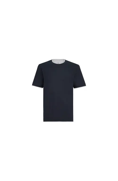 Brunello Cucinelli Lightweight Jersey T-shirt - Cobalt