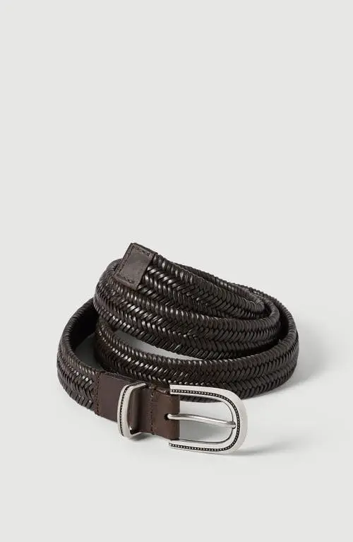 Brunello Cucinelli Braided Leather Belt