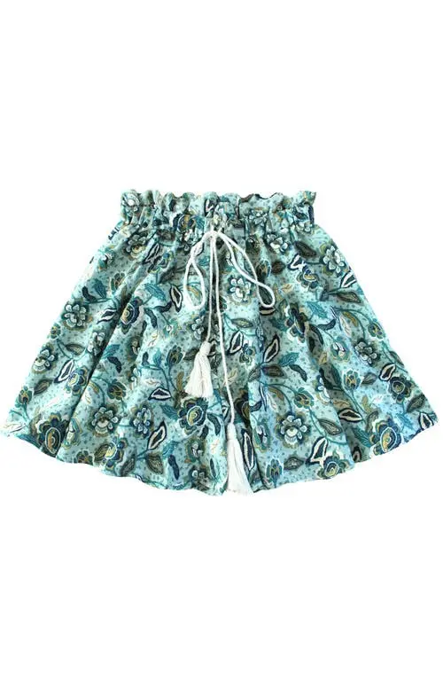 BRUNNA.CO Sekar Floral High-waisted Skort - Blue