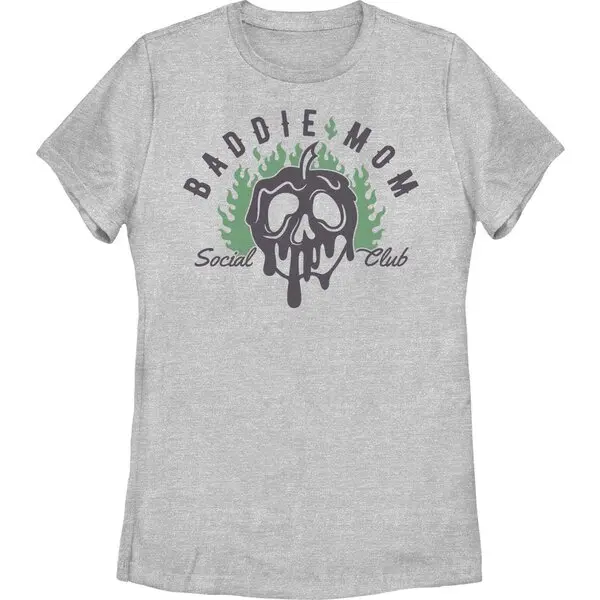 Disney Baddie Mom Social Club Graphic T-shirt - Athletic Heather