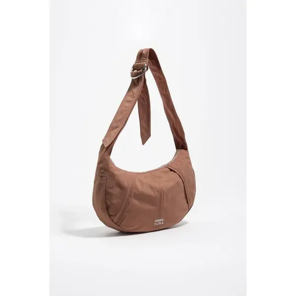 Bimba Y Lola Medium Moon Bag Ss26 - Nougat