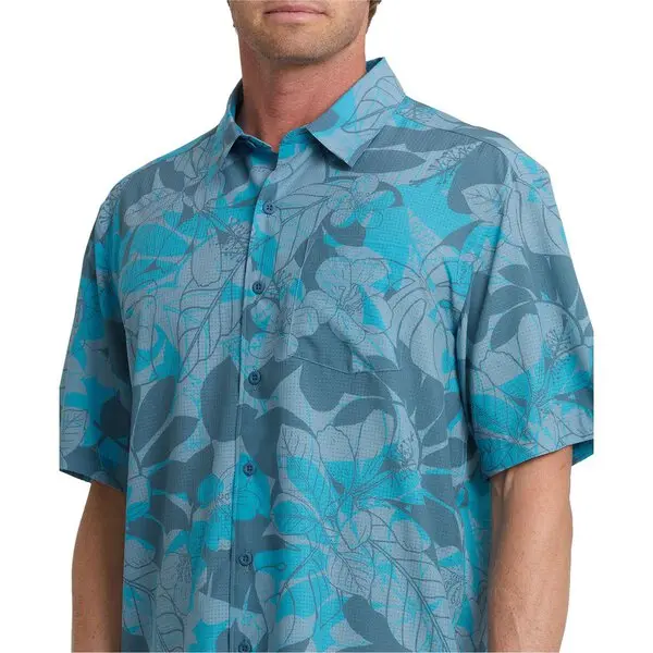 QUIKSILVER WATERMAN Performance Pack Wm Ss Short Sleeve Shirt - Real Teal
