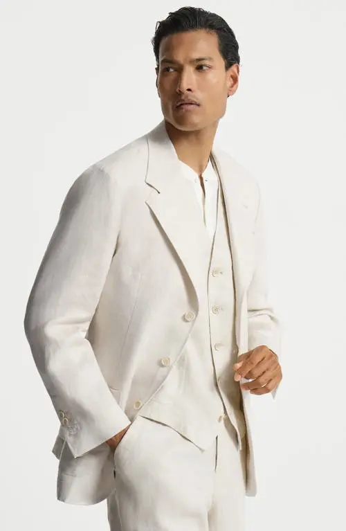 Brunello Cucinelli Chevron Unlined Blazer - Shell