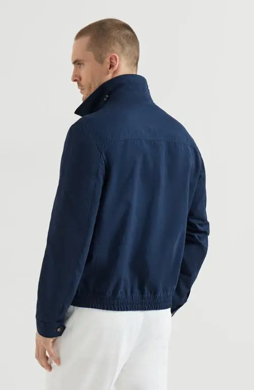 Brunello Cucinelli Microfiber Outerwear Jacket - Blue