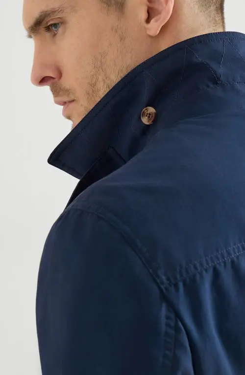 Brunello Cucinelli Microfiber Outerwear Jacket - Blue