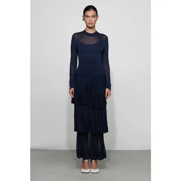 ET OCHS Anslie Knit Midi Dress - Midnight