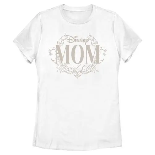 Disney Elegant Mom Social Club Graphic T-shirt - White