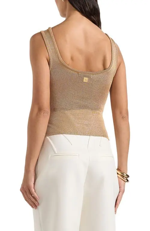 Manière De Voir Pippa Pointelle Knitted Vest With Knot Button