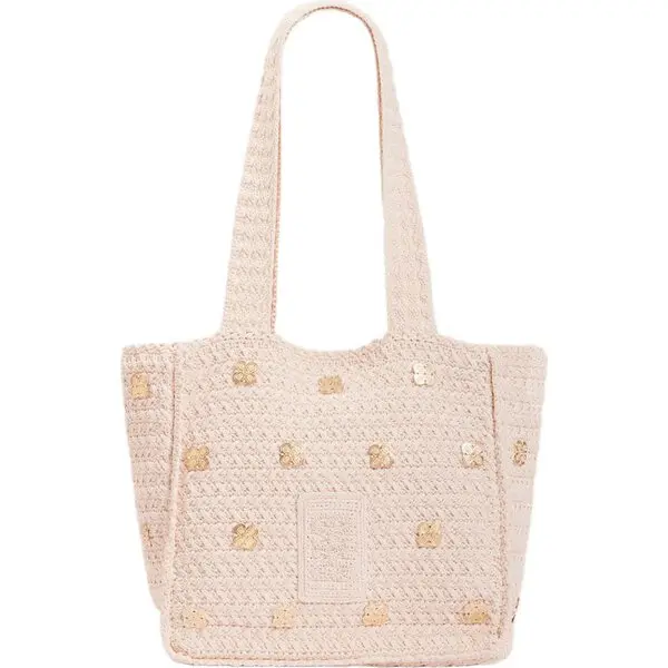 Sandro Crochet Bag With Tassels - Ecru