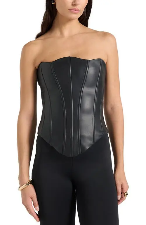 Manière De Voir Scarlett Vegan Leather Corset