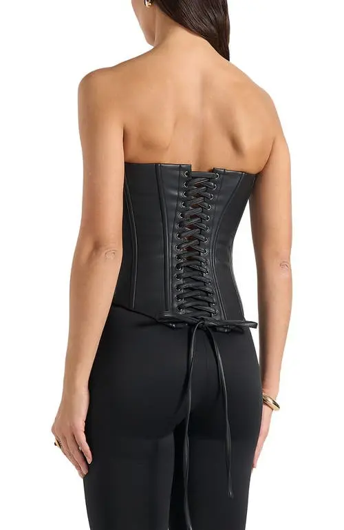 Manière De Voir Scarlett Vegan Leather Corset