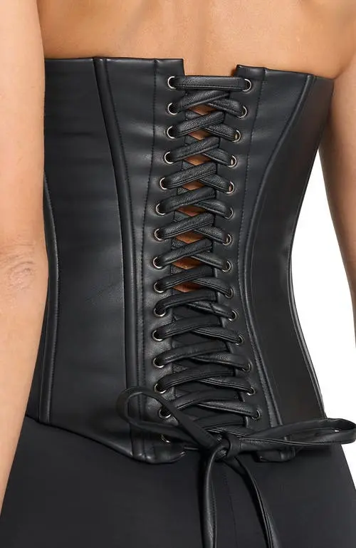 Manière De Voir Scarlett Vegan Leather Corset