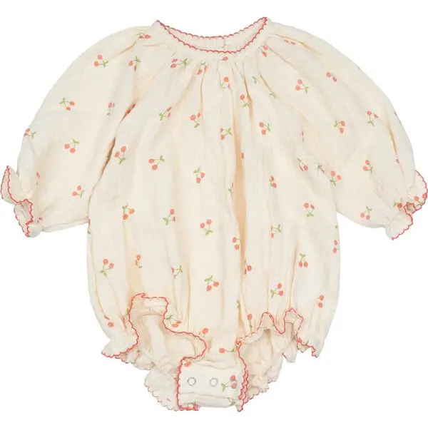 WILD WAWA Gauze Romper - Cherries