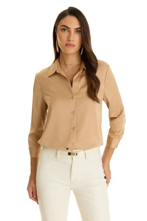 THE NOLI SHOP Sara Silk Blouse