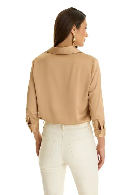 THE NOLI SHOP Sara Silk Blouse