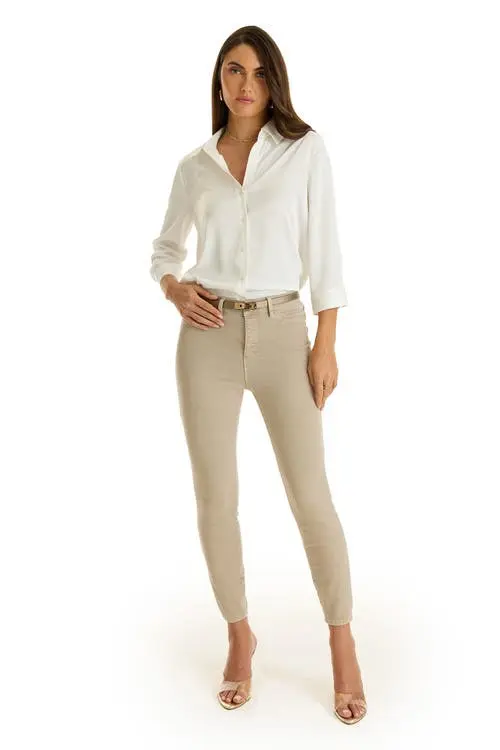 THE NOLI SHOP Sara Silk Blouse - White