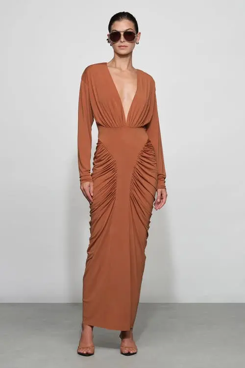 ET OCHS Athens Midi Dress - Tuscan