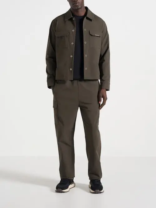 Manière De Voir Milo Technical Cargo Jacket - Olive