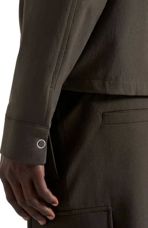 Manière De Voir Technical Cargo Shirt Jacket - Olive