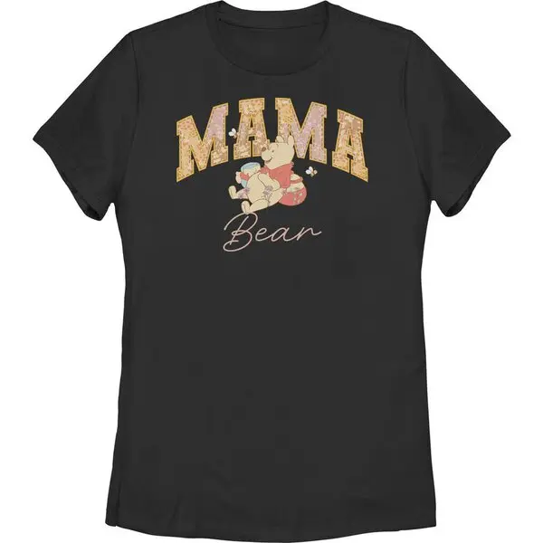WINNIE THE POOH Collegiate Mama Bear Graphic T-shirt