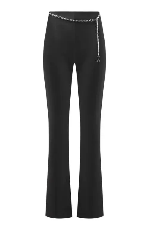 Manière De Voir Fit And Flare Leggings With Chain