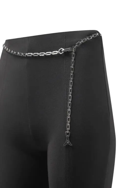 Manière De Voir Fit And Flare Leggings With Chain