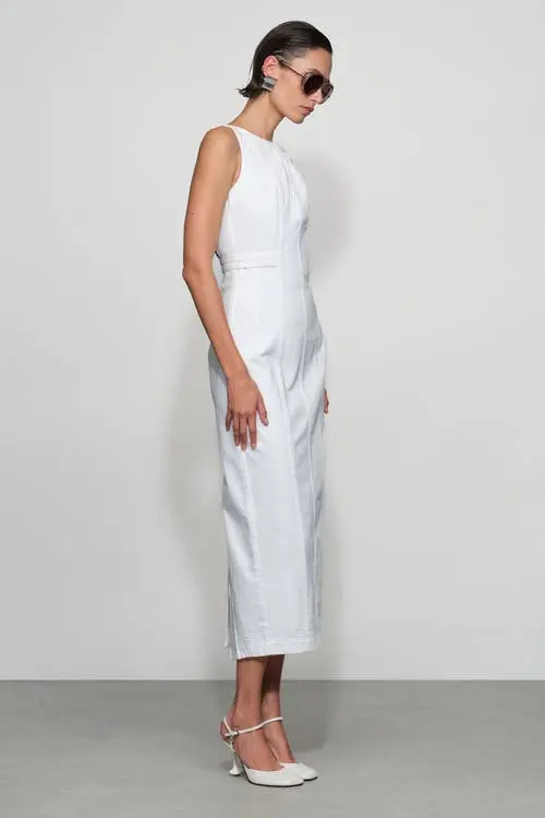 ET OCHS Farley Denim Midi Dress