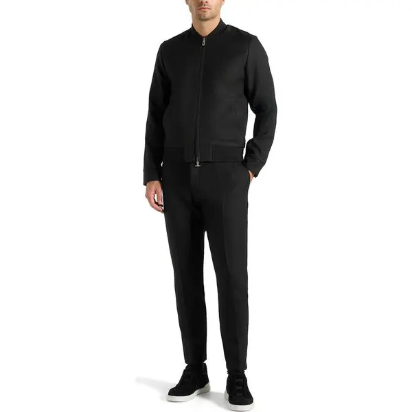 Manière De Voir Tailored Bomber Jacket - Black