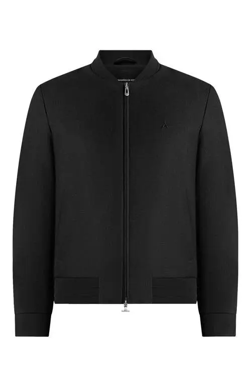 Manière De Voir Tailored Bomber Jacket - Black